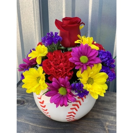Baseball Flower Arrangement For Funeral | Best Flower Site