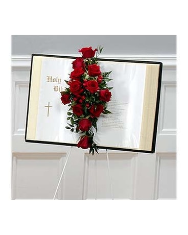 Bible Funeral Flower