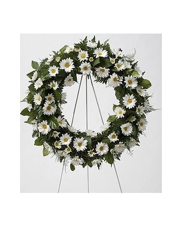 Daisy Wreath (Metro-Detroit Only) in Southfield MI - Thrifty Florist
