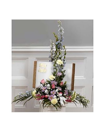 Bible Funeral Flower
