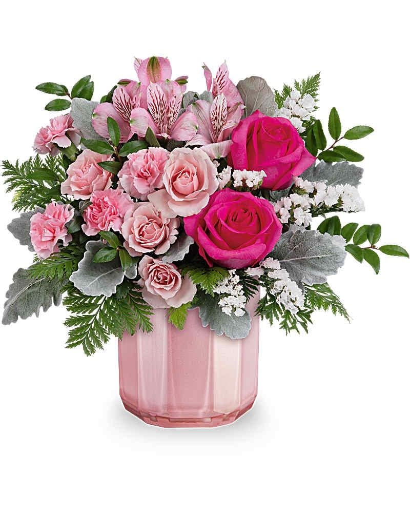 Teleflora's Blushing Gem Bouquet in Big Rapids MI - Patterson's Flowers ...