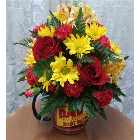 Beer Mug Flower Arrangement | Best Flower Site