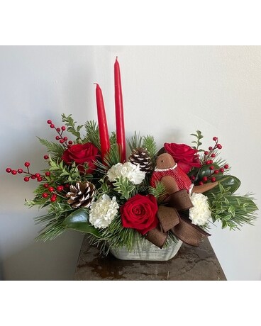Cardinal Centrepiece in Calgary AB - The Tree House Flower, Plant ...