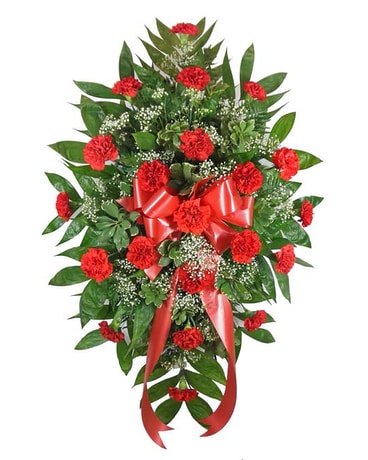 Timeless Traditions Red Standing Spray - Lehrer's Flowers