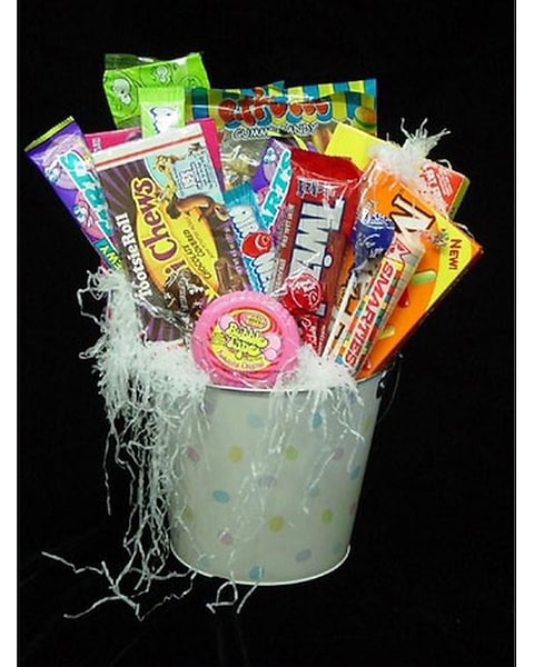 Candy Bouquet In A Bucket